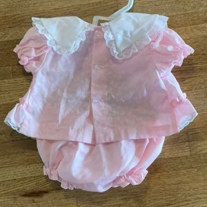 Cradle | Dresses | Vintage Newborn Girl Dress With Rubber Lined Pants ...